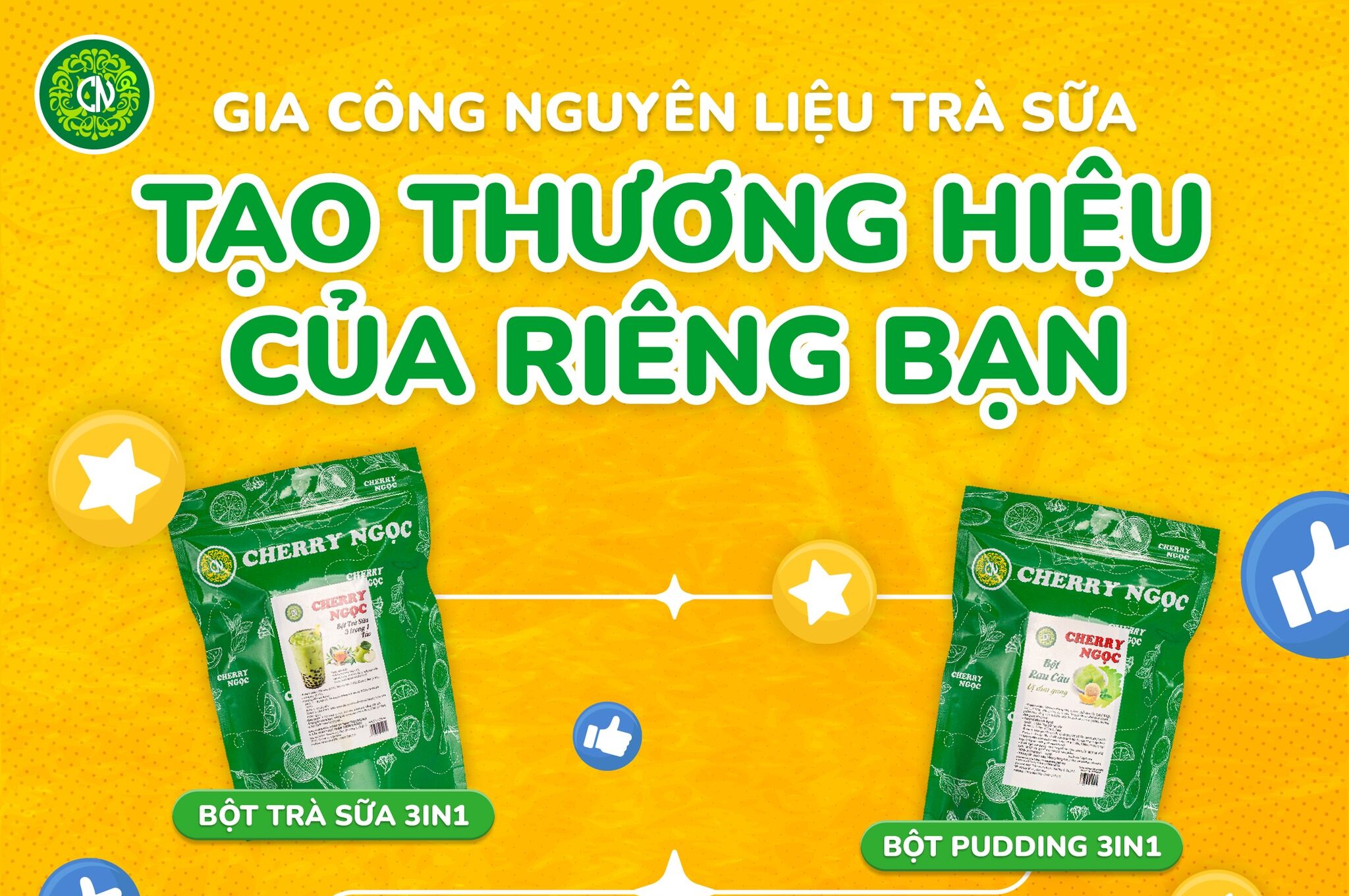 Cherry Ngọc – Địa chỉ gia công nguyên liệu trà sữa hàng đầu tại Việt ...